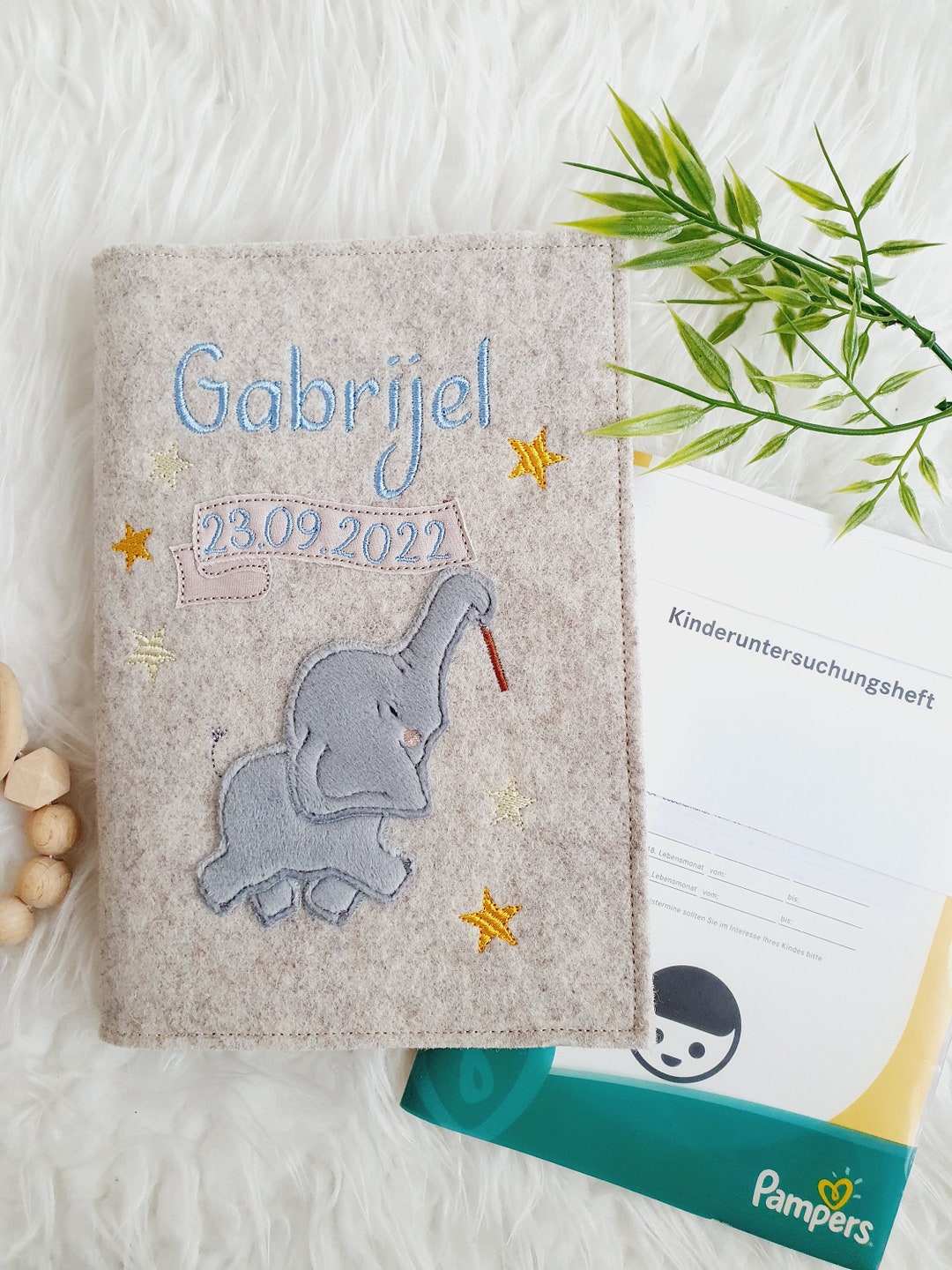 U-book Cover Elephant Examination Booklet Embroidery - Etsy