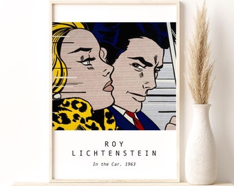 Roy Lichtenstein in the Car - Etsy