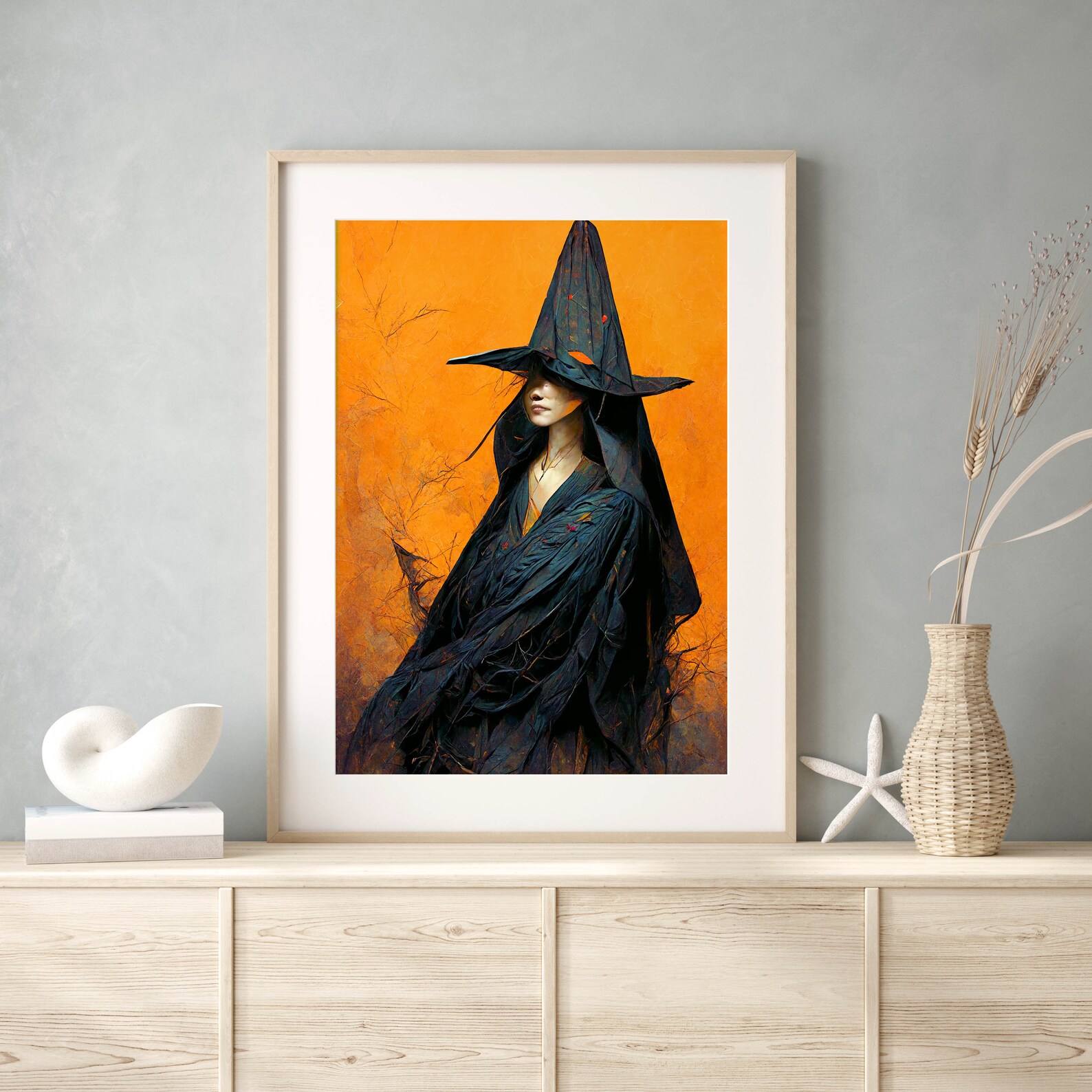 Surrealistic Witch Version2 Fantasy Art Print Darkarts Poster - Etsy