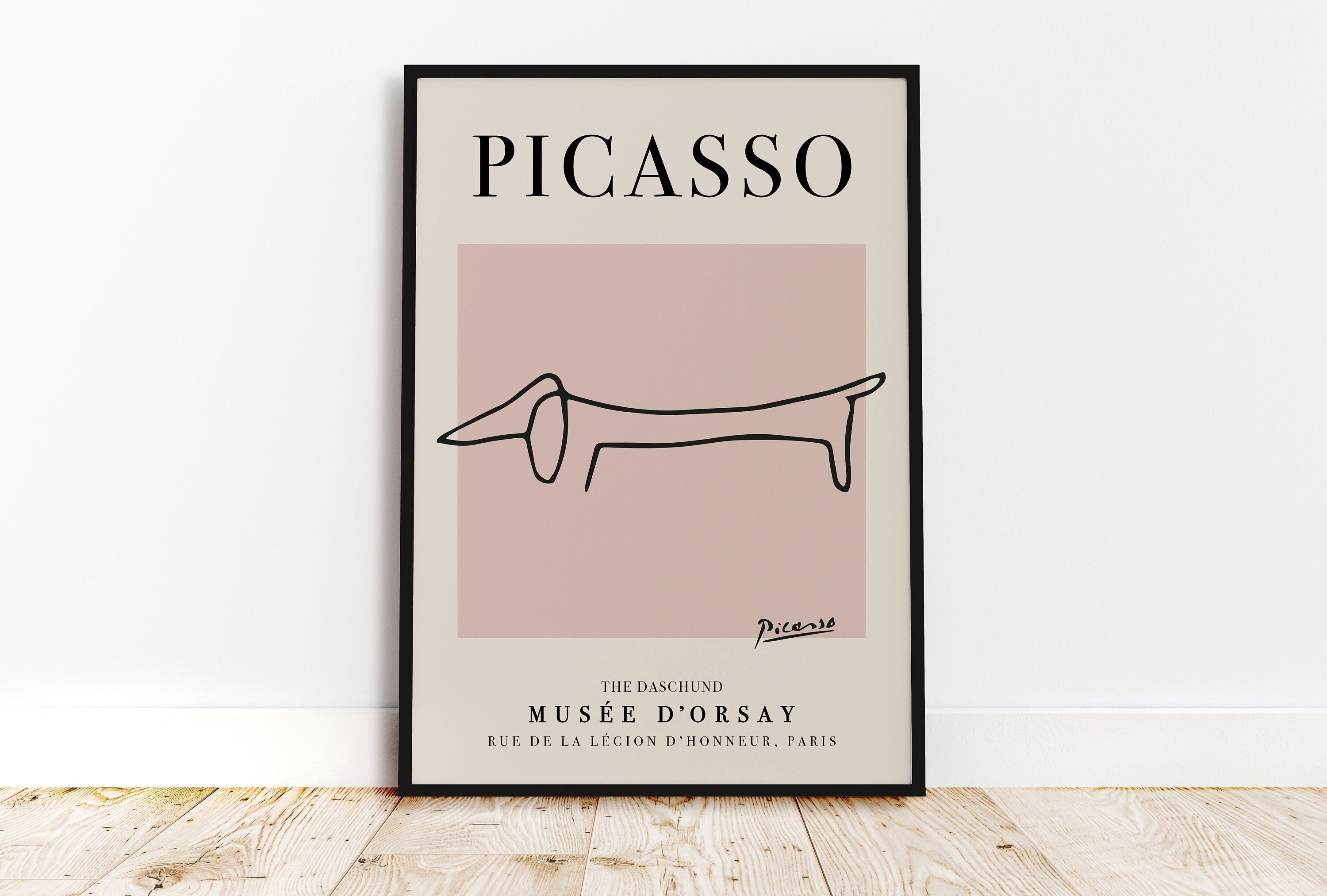 Picasso Exhibition Poster Picasso Art The Dog Line Art Print The ...