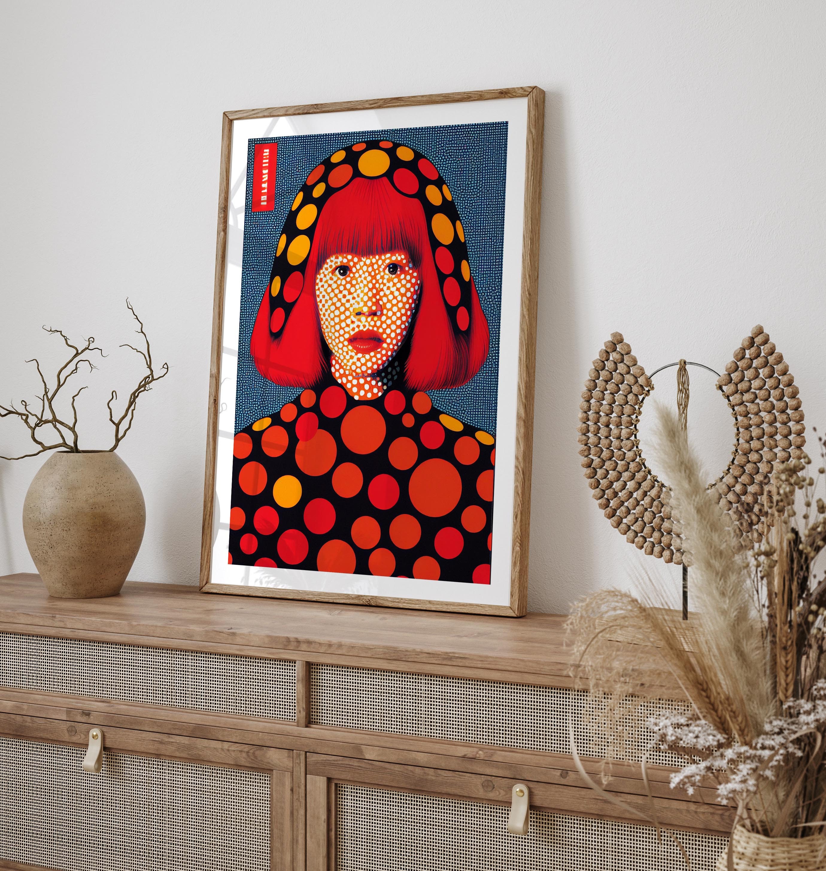 Yayoi Kusama Inspired Polka Dot Art Print Version 5, Polka Dots Kusama ...