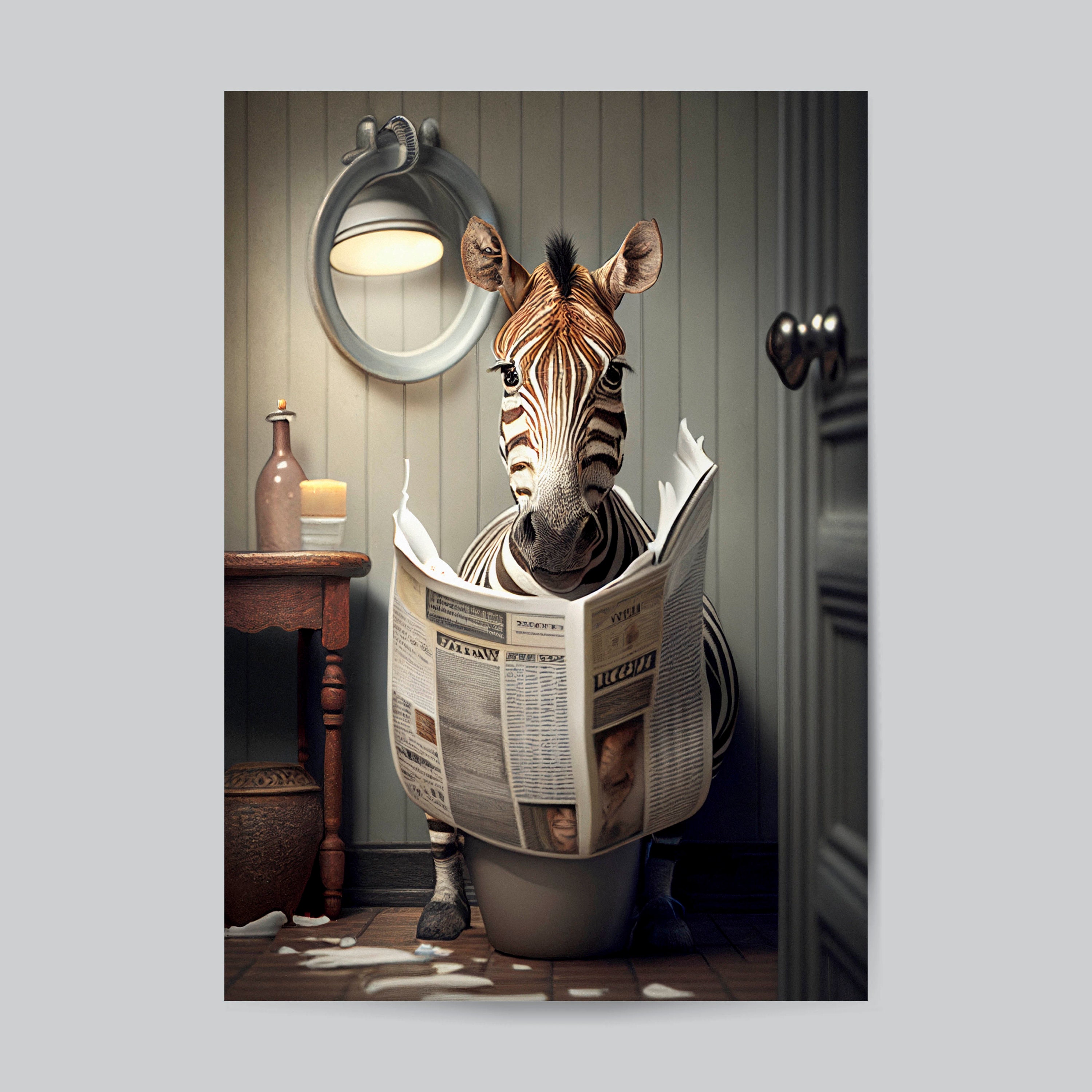 Zebra Reading A Book