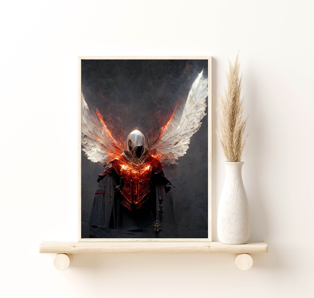 Midjourney AI Art, Guardian Angels No: 4 Art Print, AI Digital Fantasy ... Midjourney AI Art, Guardian Angels No: 4 Art Print, AI Digital Fantasy ...