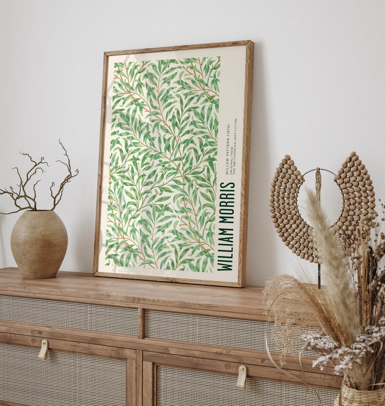 William Morris Art Green Leaves Pattern William Morris - Etsy