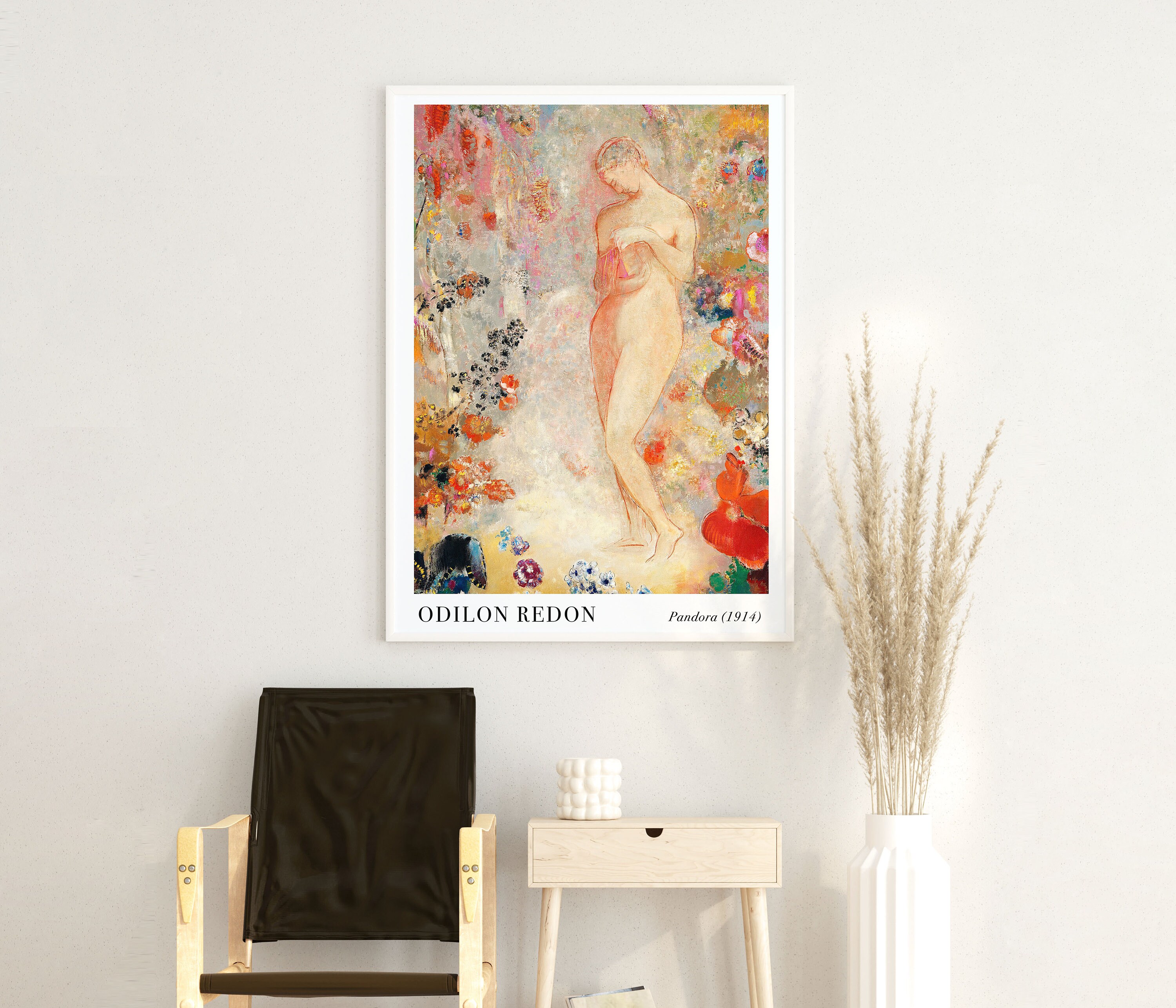 Odilon Redon | Pandora 1914 Painting, Exhibition Poster, Odilon Redon ...