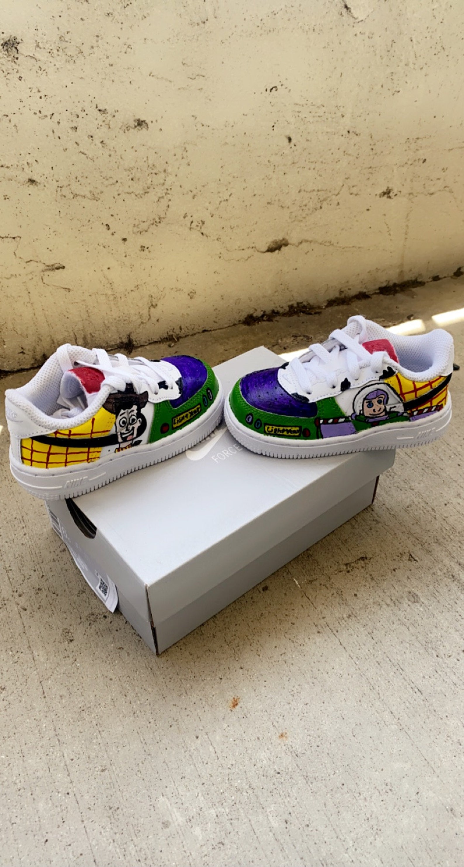 Custom Toy Story Air Force 1’s Size 6c - Etsy