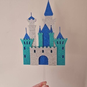Magical Castle Layered Cake Topper, Glitter Birthday Cake Decor ...