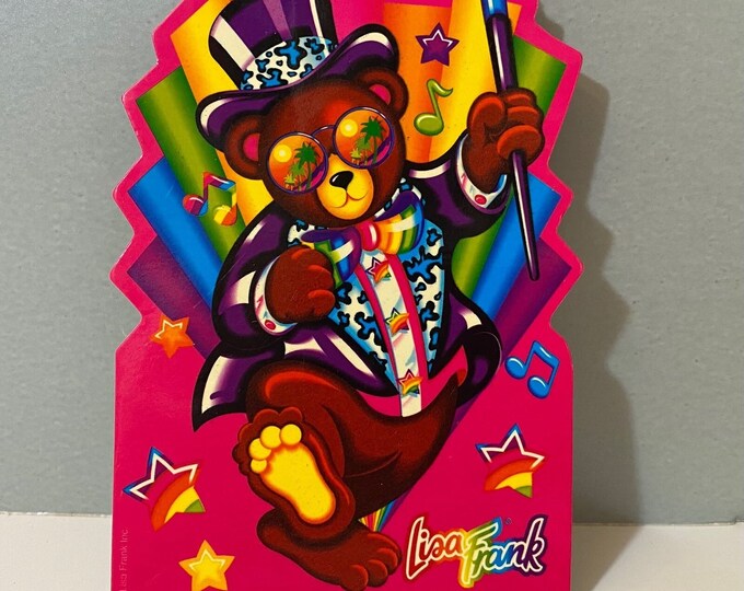 Vintage Lisa Frank Hollywood Bear Imaginationery Notepad - Etsy