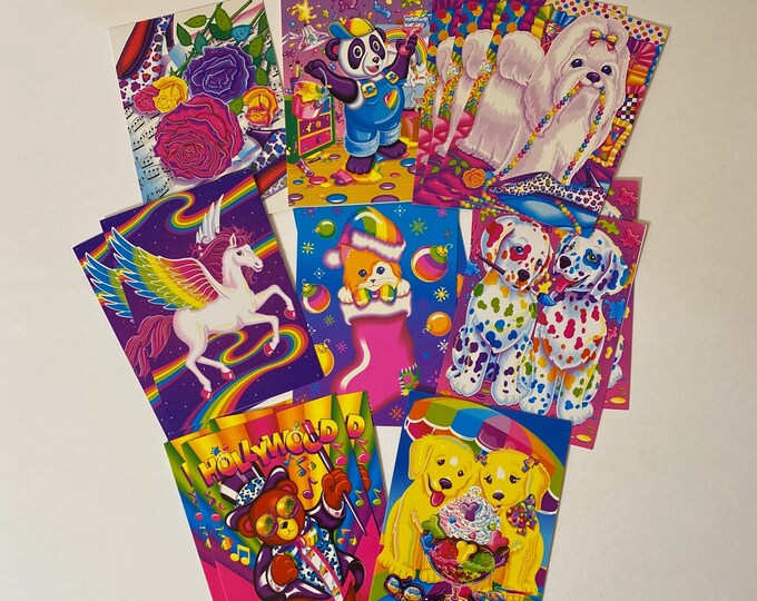 Vintage Lisa Frank Notecard - Etsy
