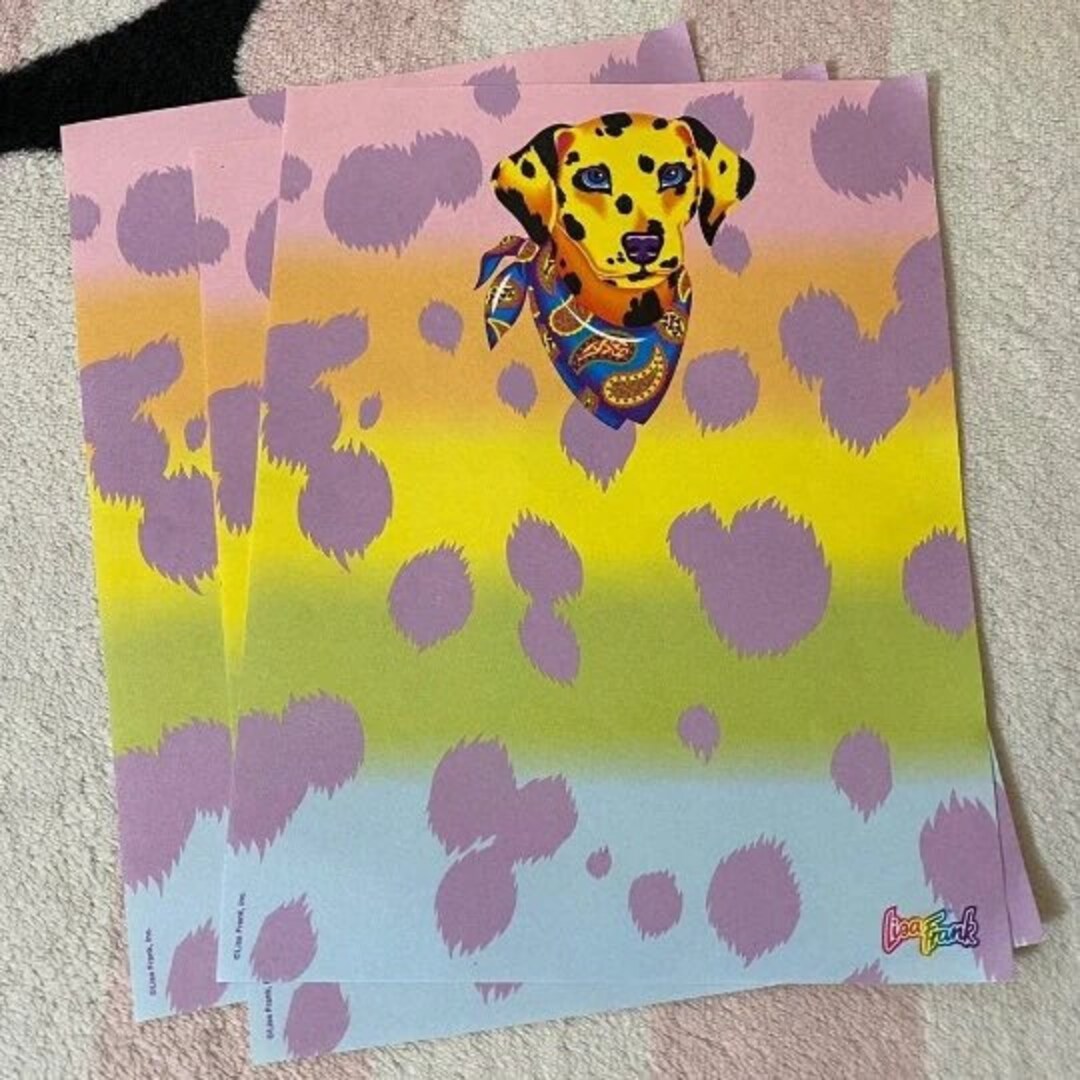Vintage Lisa Frank Rainbow Dalmatian Dog Stationery Paper Set - Etsy