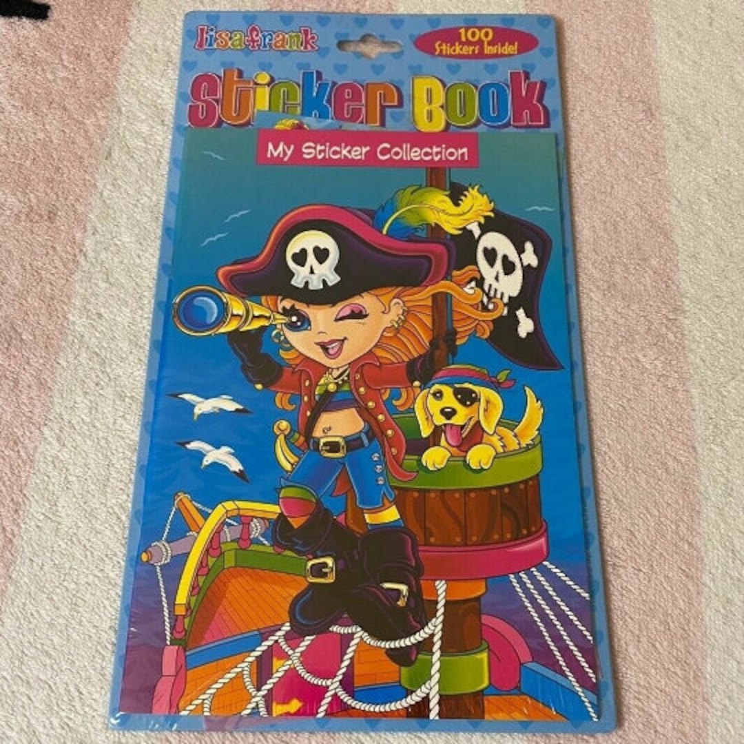 Vintage Lisa Frank Tempest Pirate Girl & Casey Puppy Dog My Sticker ...