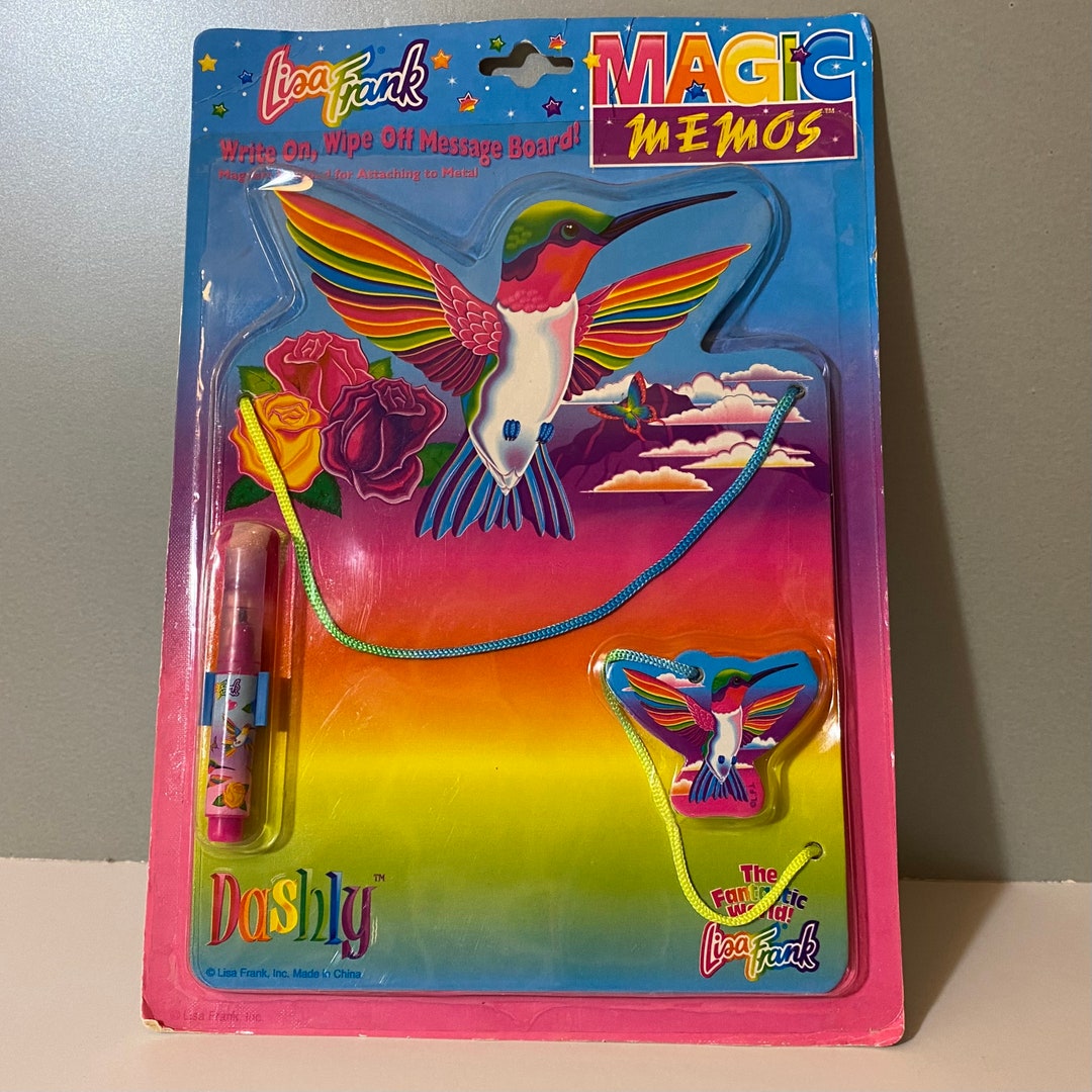 Vintage Lisa Frank Dashly Hummingbird Magic Memos Dry Erase Board - Etsy
