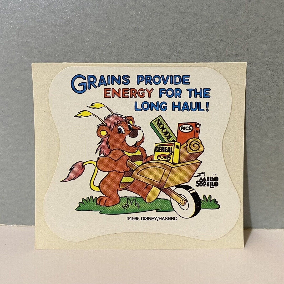 Vintage Mello Smello Scratch 'N Sniff Disney Grains Provide Energy ...