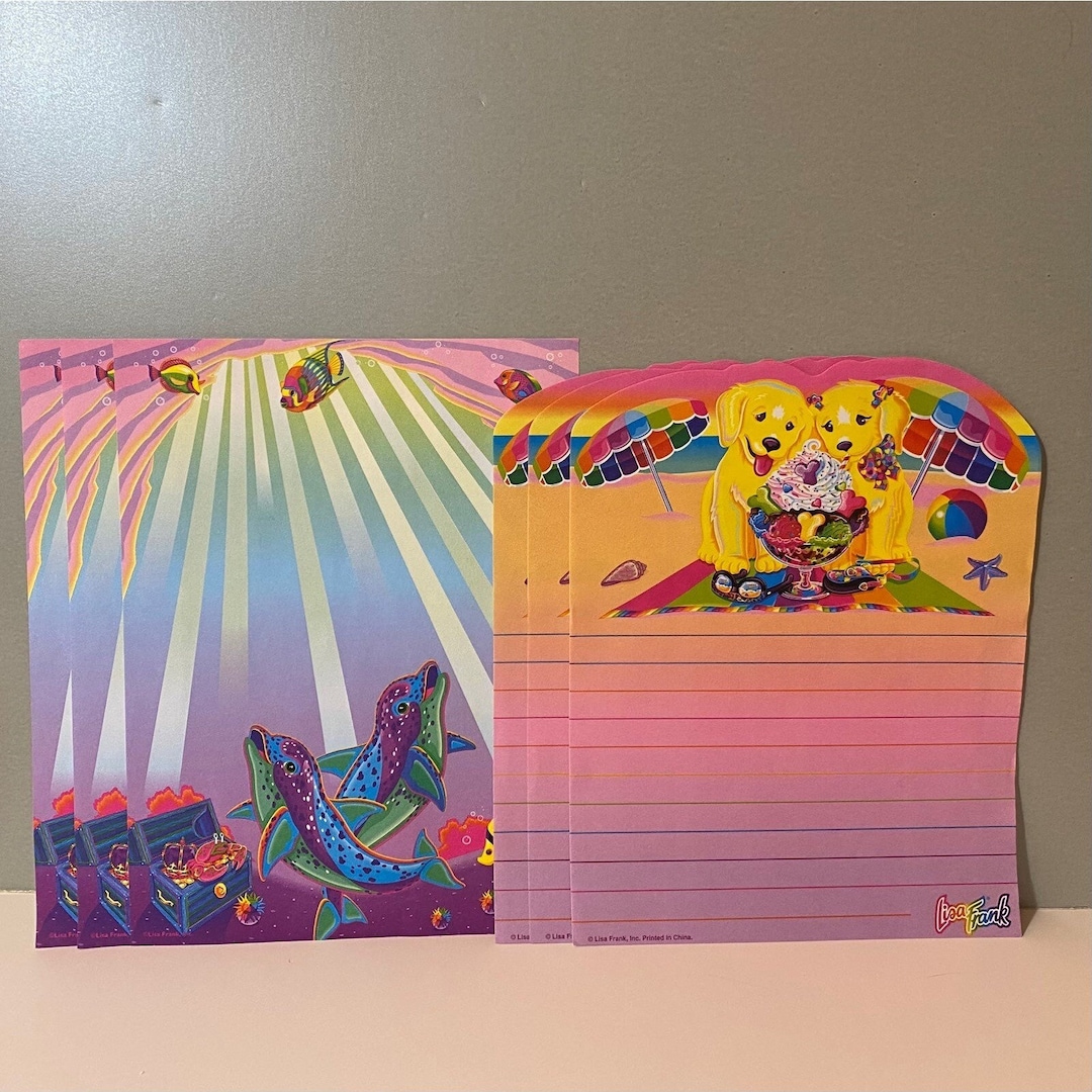 Vintage Lisa Frank Casey Candy Beach Puppies & Suni Echo Dolphins ...