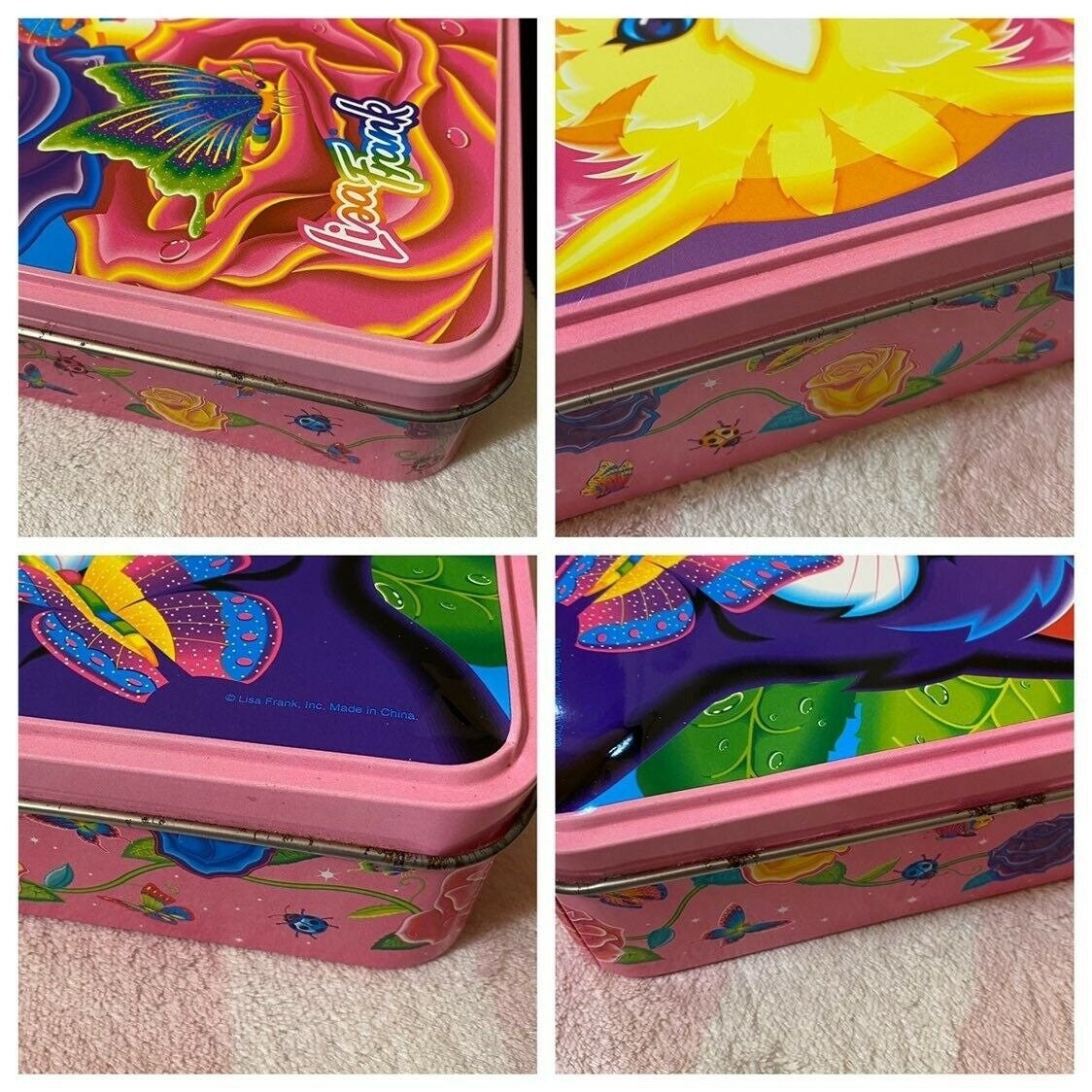 Vintage Lisa Frank Kittens Flowers Butterflies Jumbo Empty Collectible ...