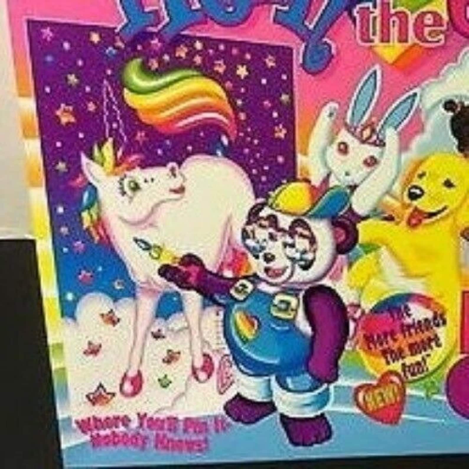 Vintage Lisa Frank Pin the Horn on Markie the Unicorn Party - Etsy
