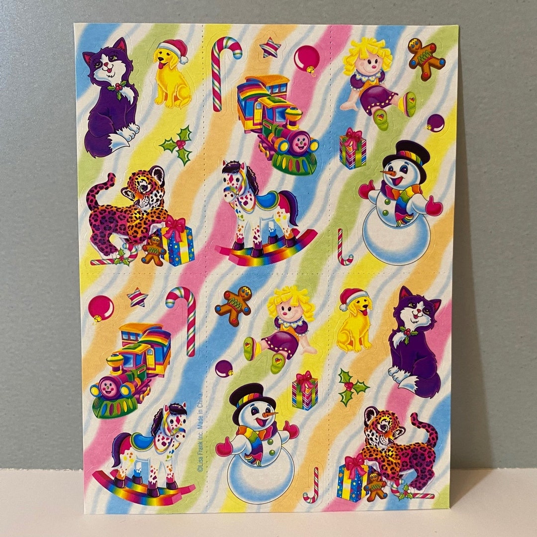 Vintage Lisa Frank Christmas Holiday Stickers - Etsy