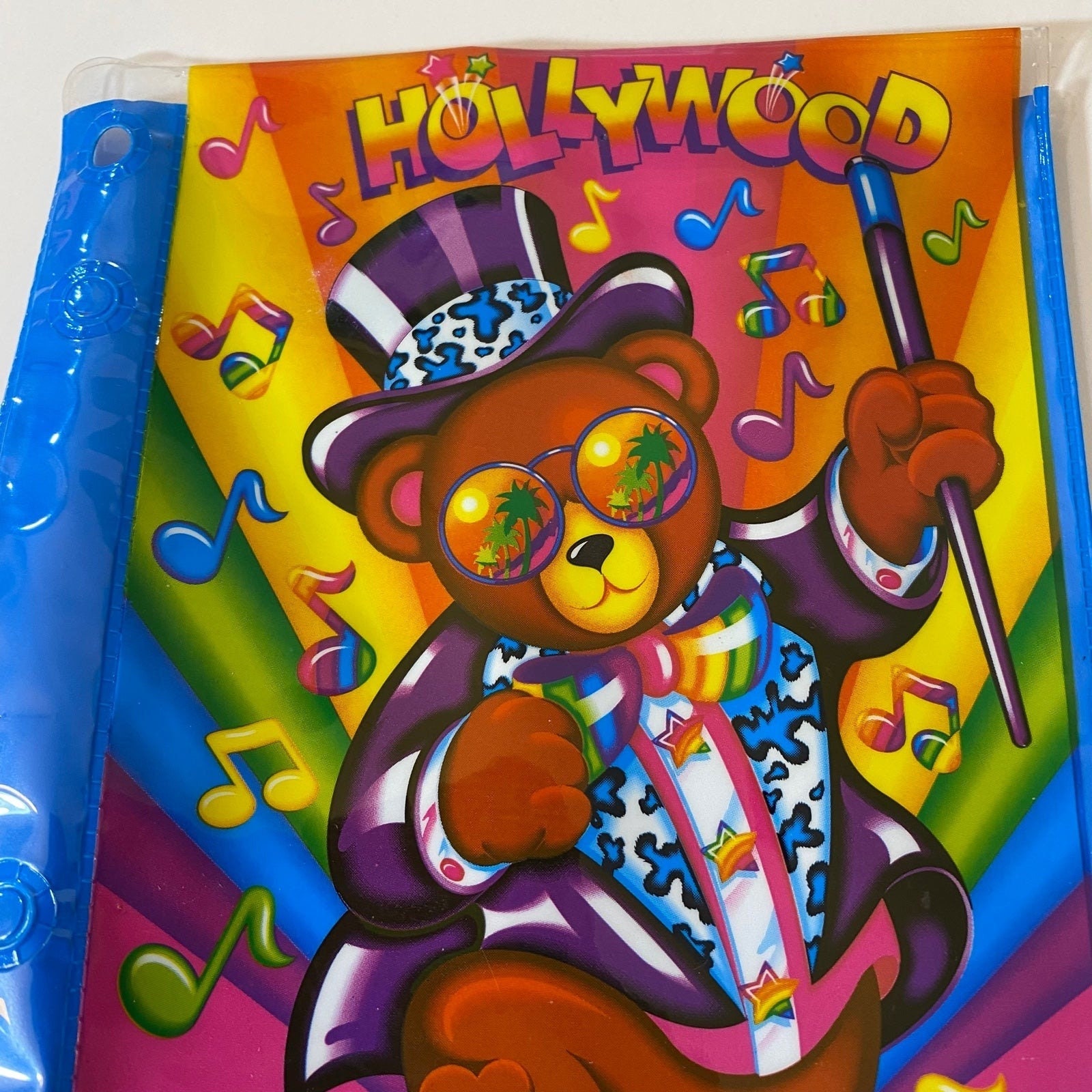 Vintage Lisa Frank Hollywood Bear Binder Pencil Case Pouch - Etsy