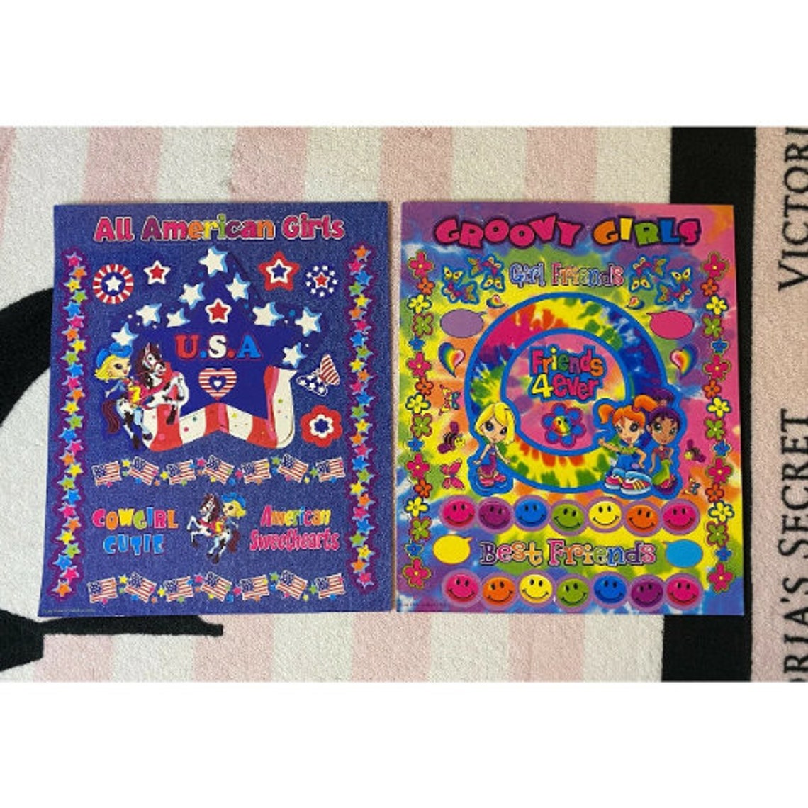 Vintage Lisa Frank Glamour Groovy Girls Scrap Pack Scrapbook Cutouts ...