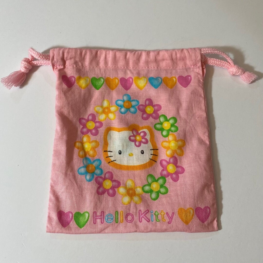 Vintage Sanrio Hello Kitty 1976 1997 Drawstring Bag - Etsy