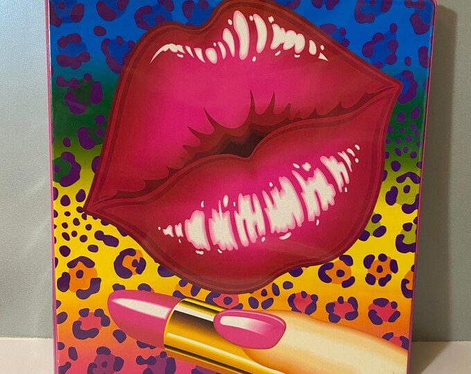 Vintage Lisa Frank Lips Rainbow Leopard Print 3 Ring Binder - Etsy