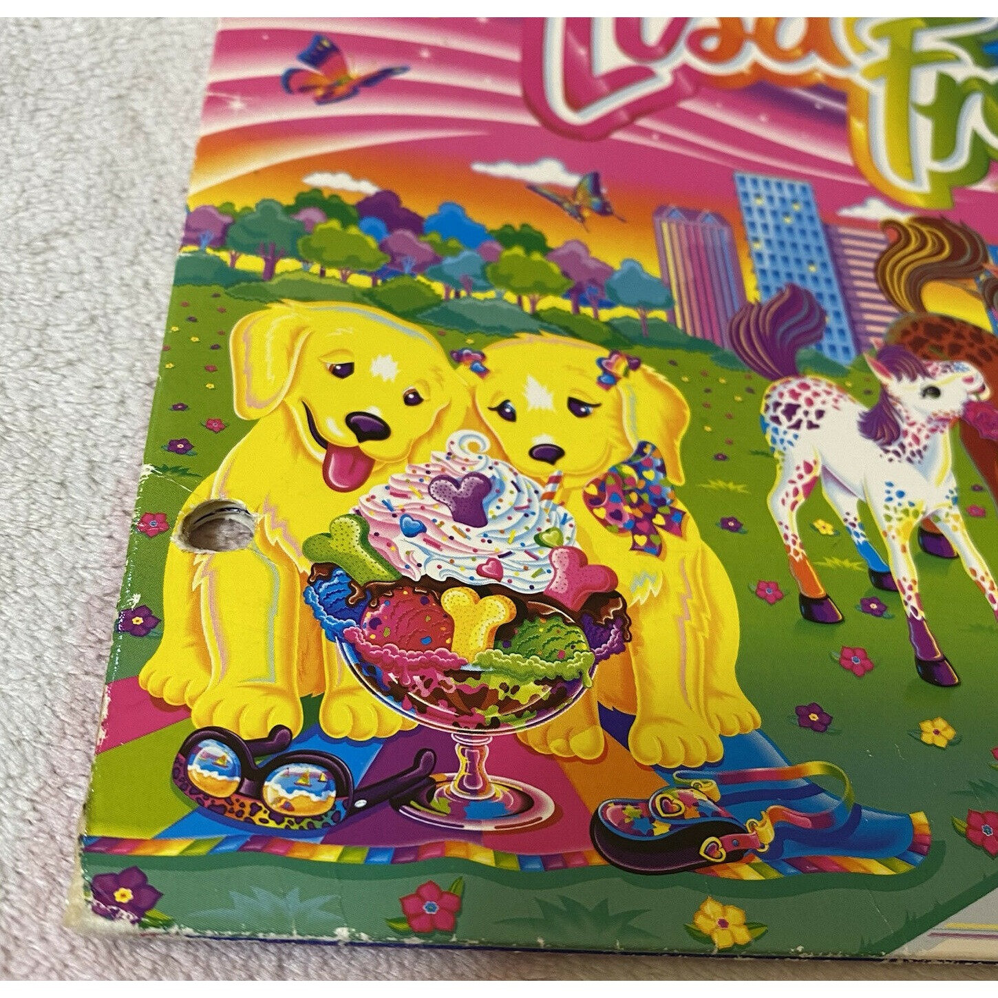 Lisa Frank Rainbow Chaser and Lollipop Binder www.tallyacademy.co