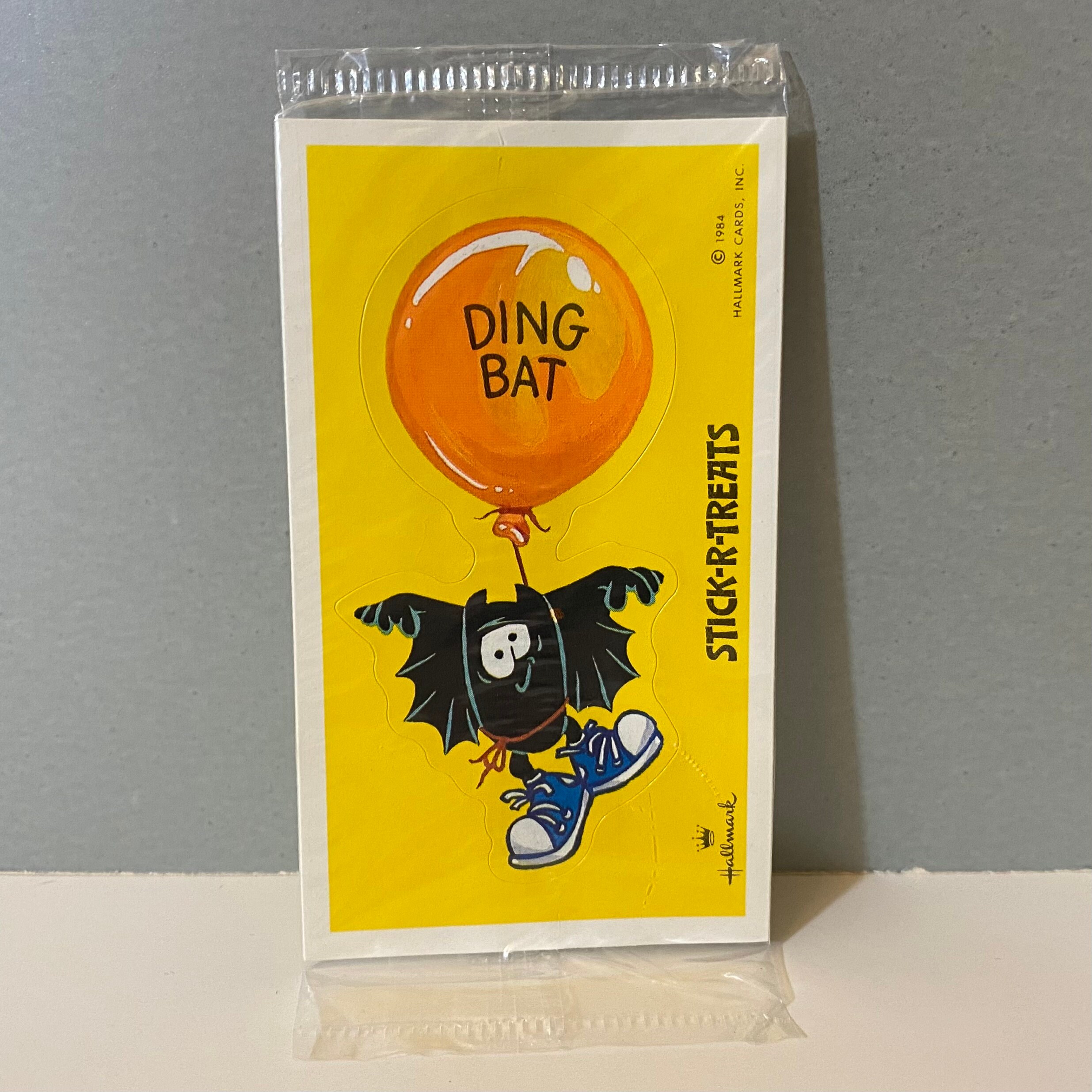 Vintage Hallmark 1984 Stick-r-treats Halloween Cat Ding Bat Stickers - Etsy