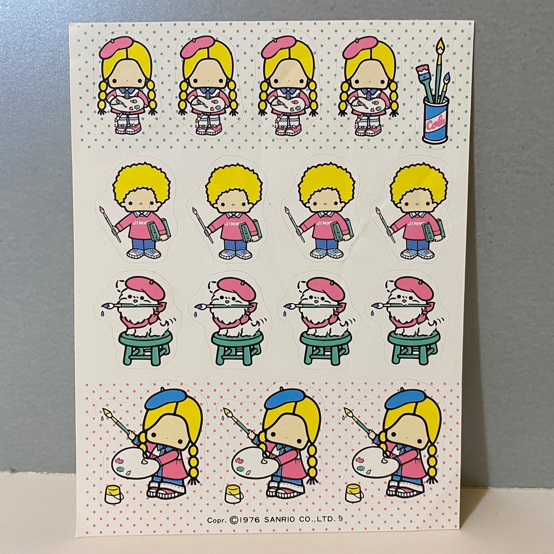 Vintage Sanrio 1976 Patty & Jimmy Stickers - Etsy