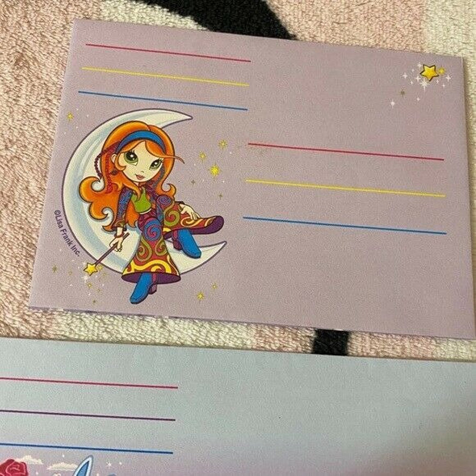 Vintage Lisa Frank Star Moon Girl Dancing Ballerina Bunnies And Etsy
