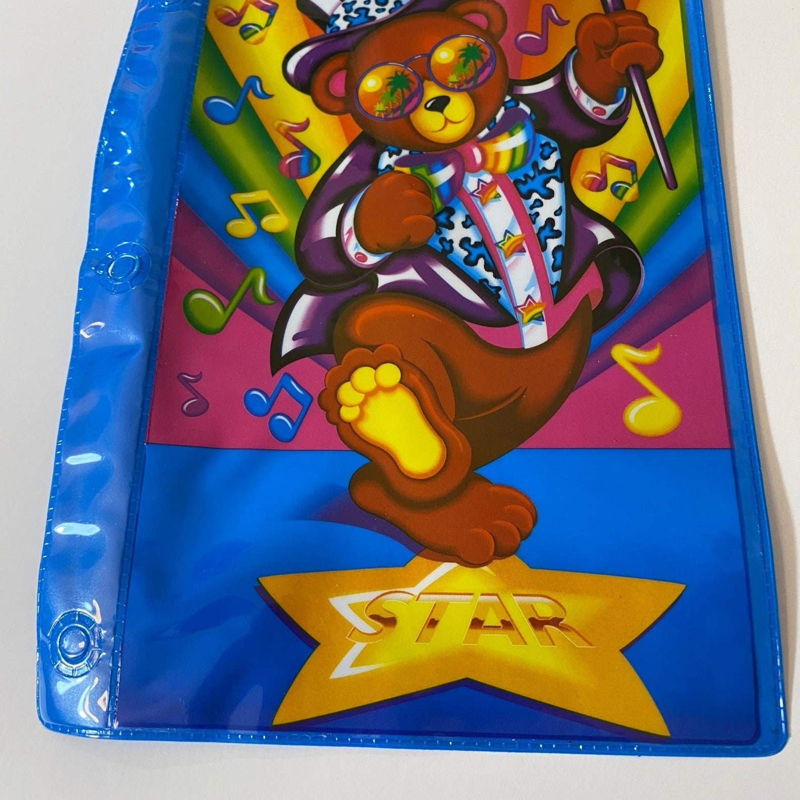 Vintage Lisa Frank Hollywood Bear Binder Pencil Case Pouch - Etsy