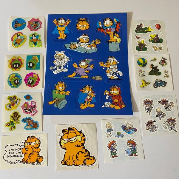 90s Garfield Stickers - Etsy