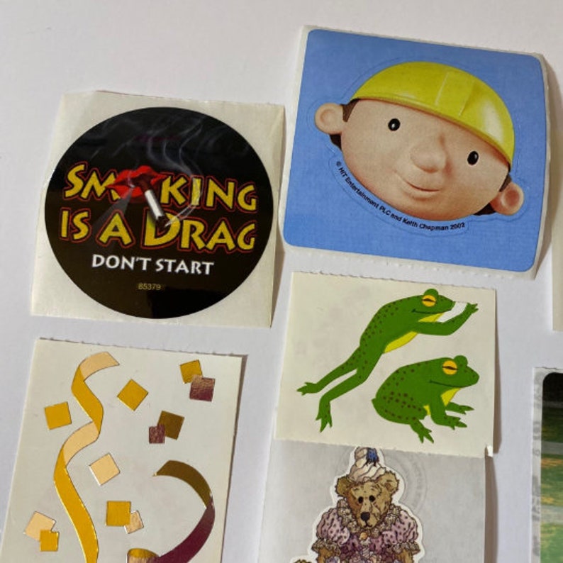 Vintage Bob the Builder Frogs Bear & More Stickers Set - Etsy