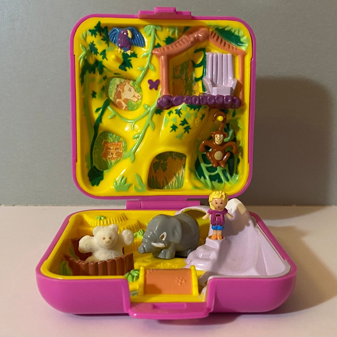 Vintage Polly Pocket Bluebird 1989 Wild Zoo World Playset - Etsy