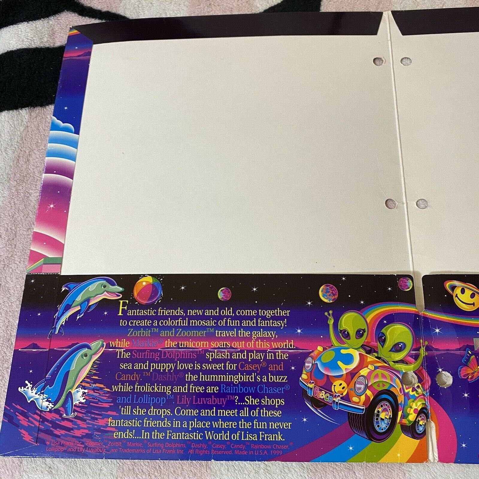 Vintage Lisa Frank Zoomer & Zorbit Aliens Markie Unicorn Casey Candy ...