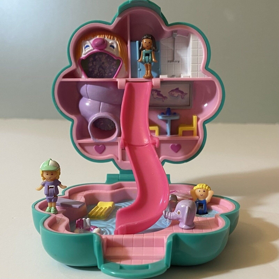 Bluebird Vintage Polly Pocket 1990 Water Fun Park Playset *complete ...