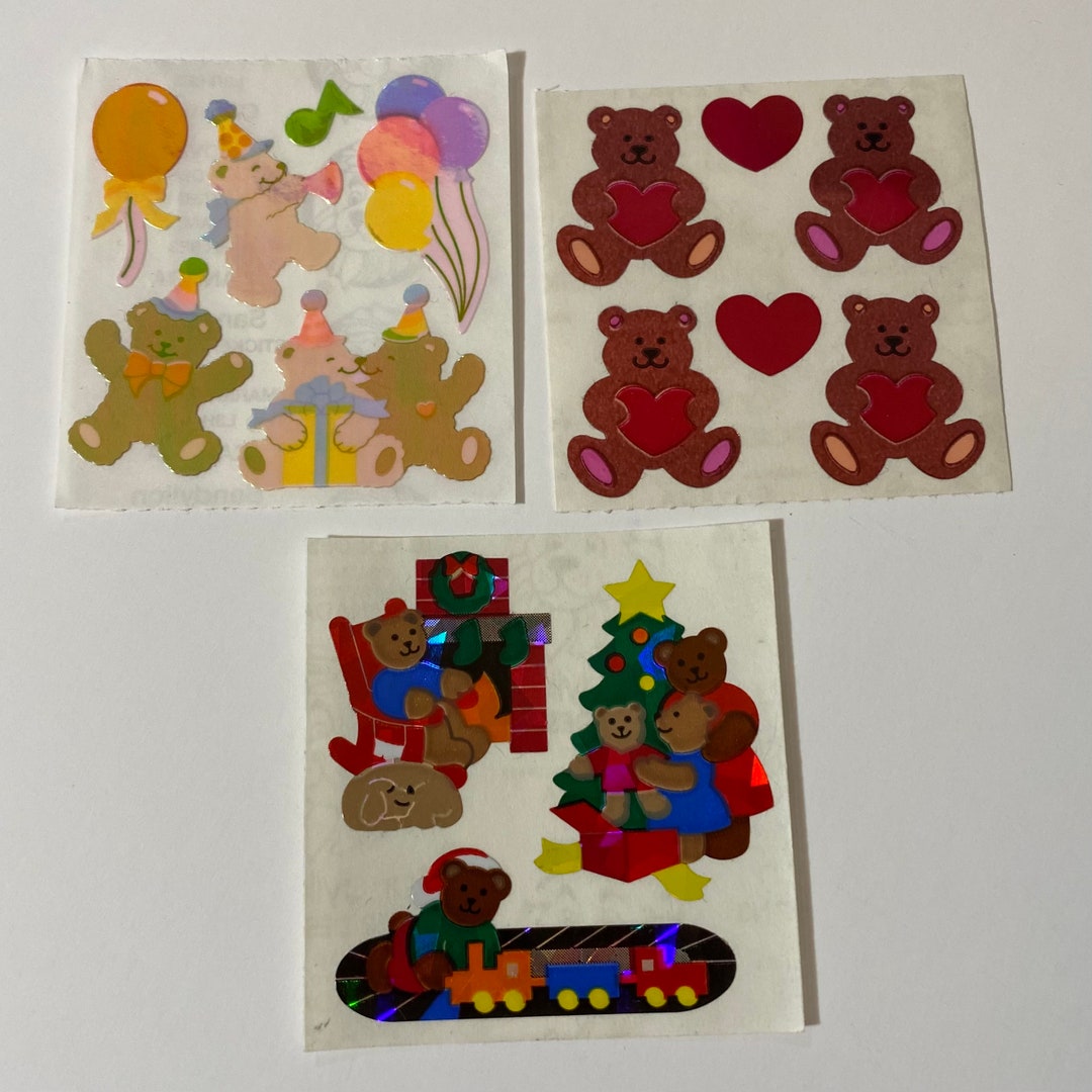 Vintage Sandylion Stickers Birthday Bears Hearts Christmas - Etsy