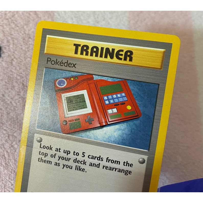 Vintage Pokemon Pokedex Trainer Card 87/102 Great Condition - Etsy