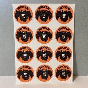 Vintage Trend Swooper Bat Scratch ‘N Sniff Halloween Stickers - Matte ...