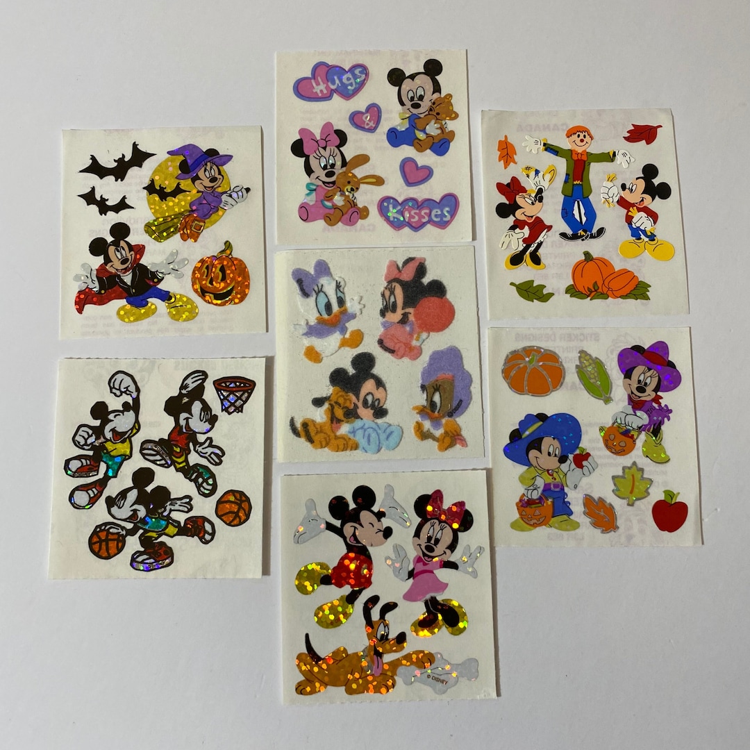 Vintage Sandylion Stickers Disney Babies Mickey Mouse Minnie Mouse ...