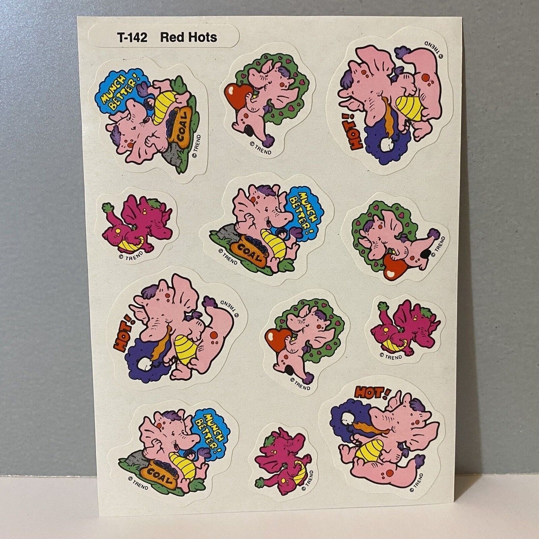 Vintage Trend Red Hots Scratch & Sniff Stickers - Etsy