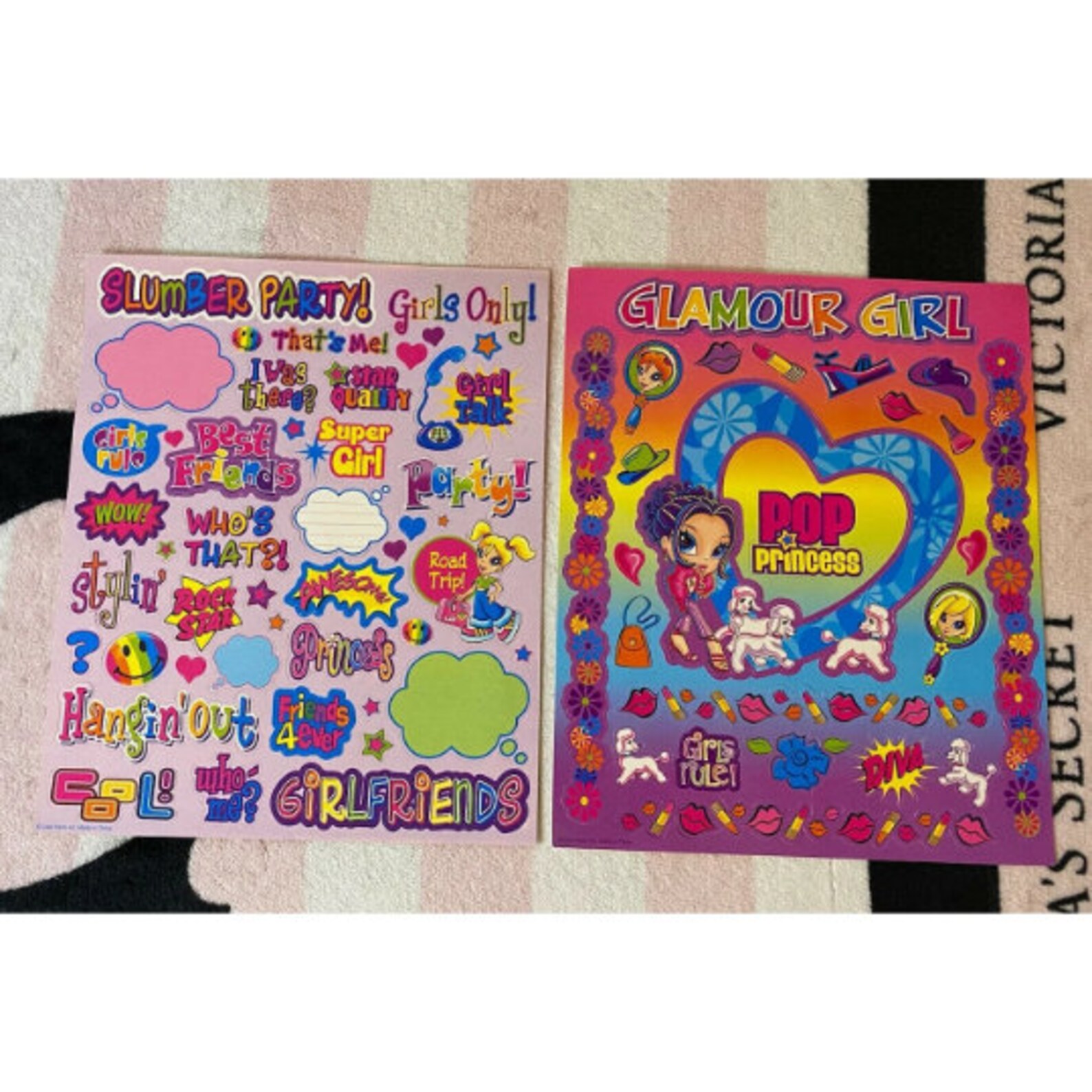 Vintage Lisa Frank Glamour Groovy Girls Scrap Pack Scrapbook Cutouts ...