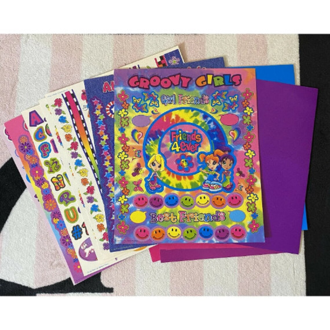 Vintage Lisa Frank Glamour Groovy Girls Scrap Pack Scrapbook - Etsy