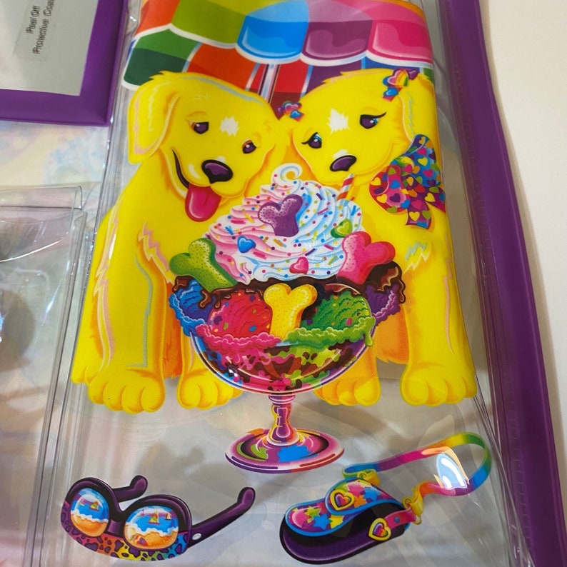 Vintage Lisa Frank Casey & Candy Dogs Ice Cream Sundae 5 Ring Pencil ...