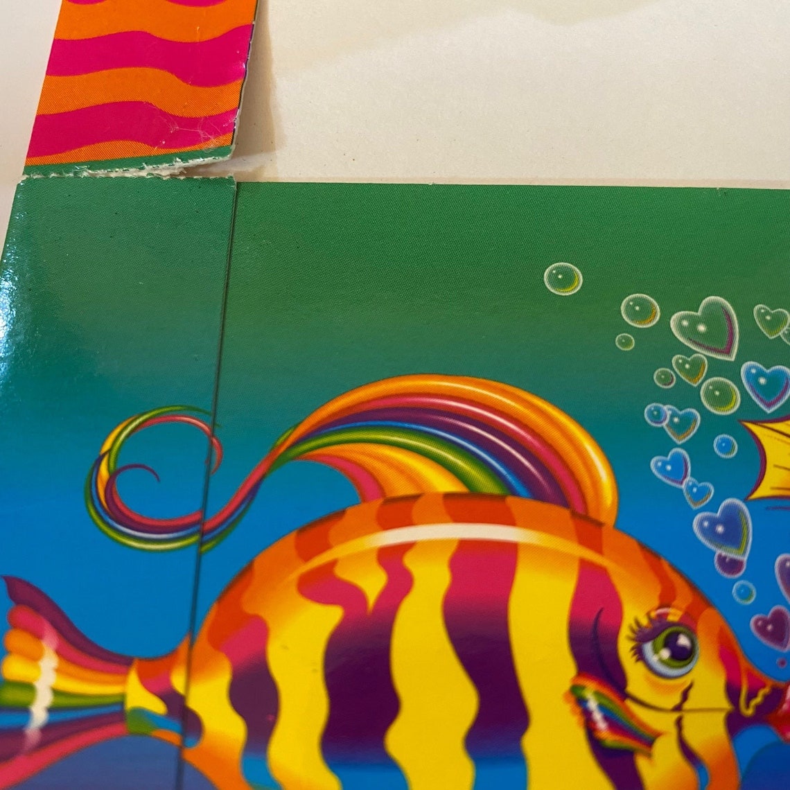 Vintage Lisa Frank Folder Kissing Fish Pocket Portfolio - Etsy