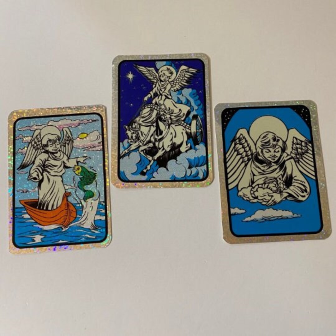 Vintage Angels Religious Glow in the Dark Vending Machine Stickers - Etsy