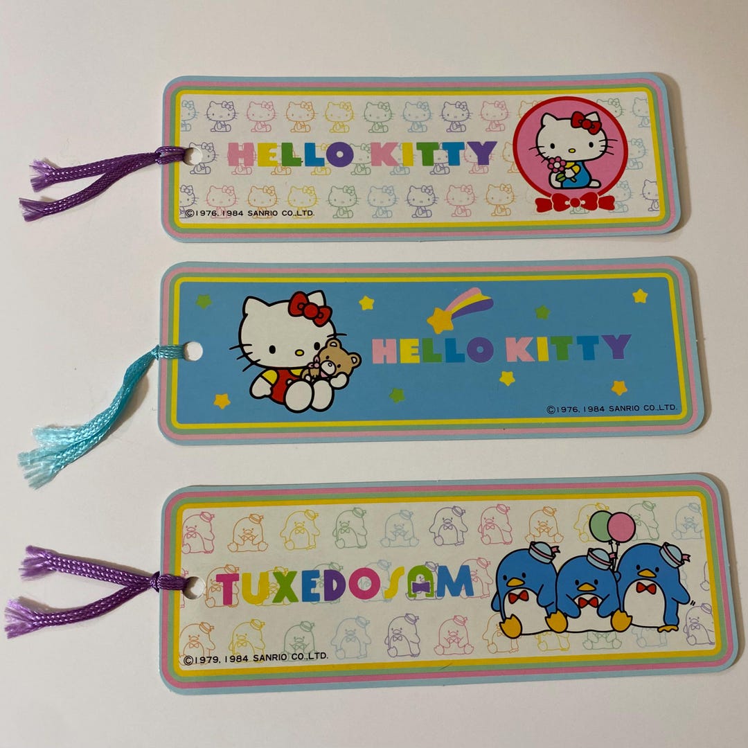 Vintage Sanrio Hello Kitty or Tuxedo Sam Bookmarks - Etsy