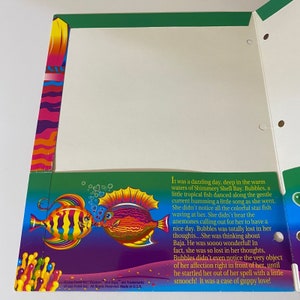 Vintage Lisa Frank Folder Kissing Fish Pocket Portfolio - Etsy
