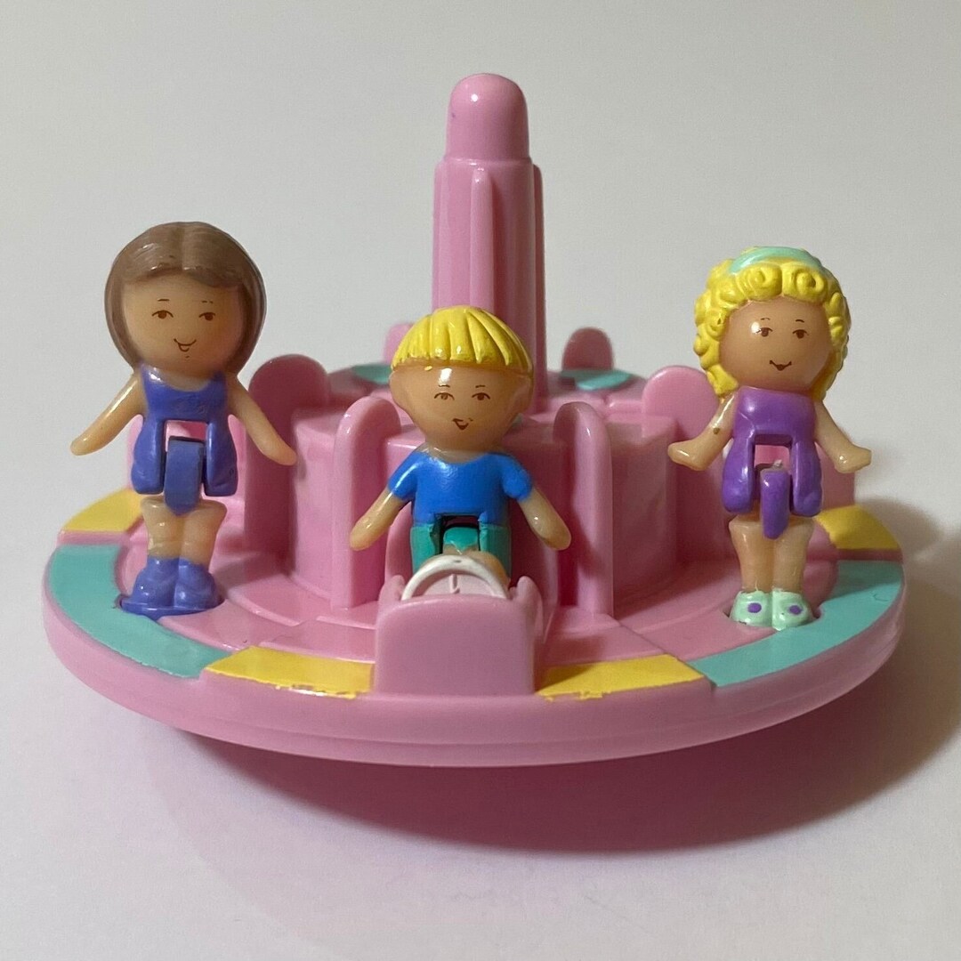 Bluebird Vintage Polly Pocket 1993 Merry-go-round Pals Set *complete - Etsy