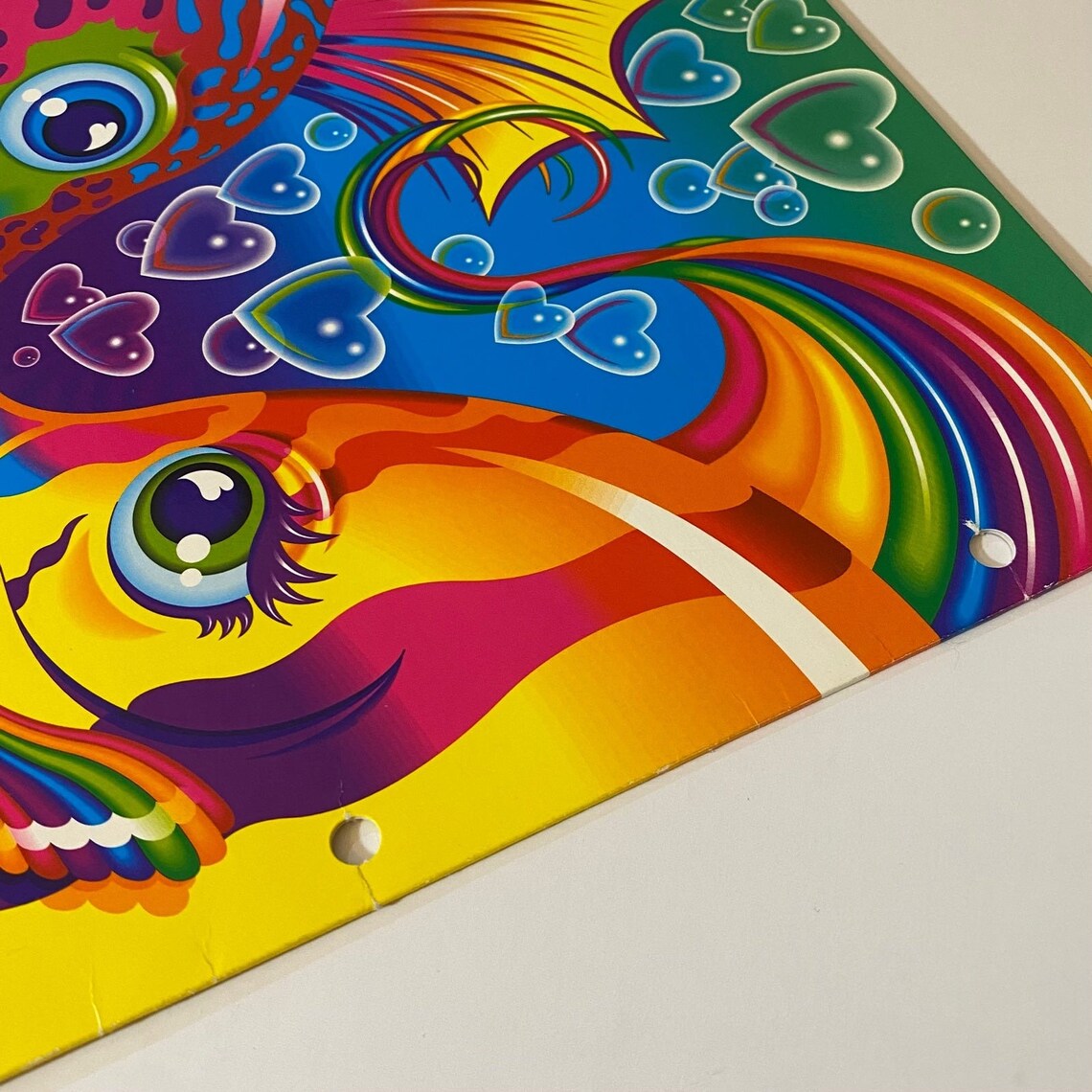 Vintage Lisa Frank Folder Kissing Fish Pocket Portfolio - Etsy