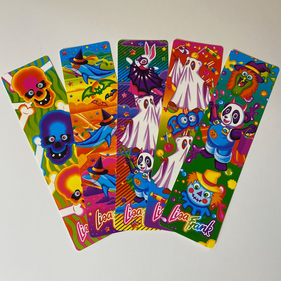 Vintage Lisa Frank Halloween Paper Bookmark - Etsy